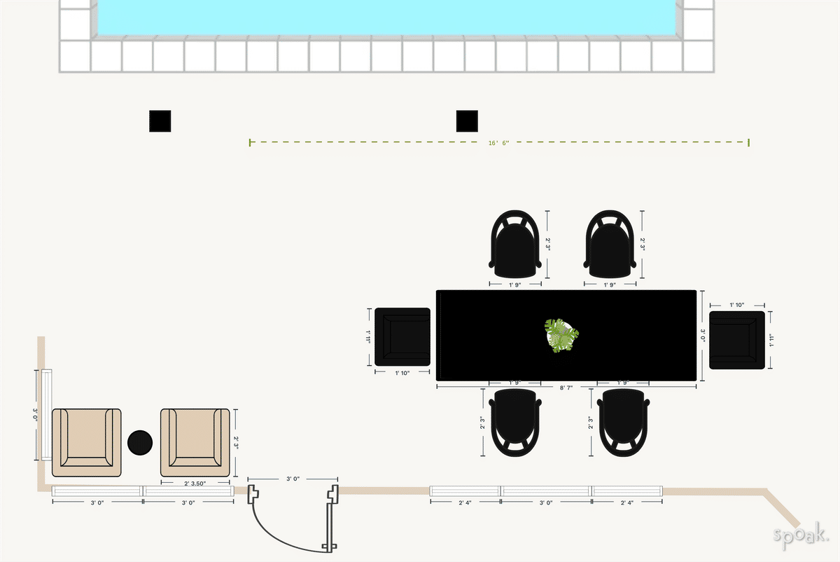 Outdoor layouts and floor plan ideas.