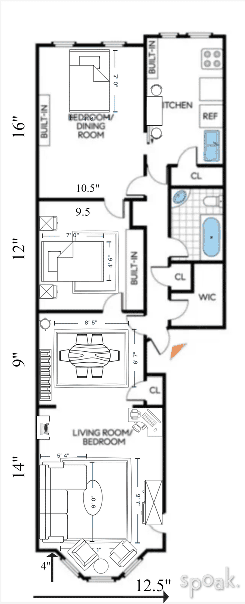 Multi story apartment layouts and floor plan ideas.
