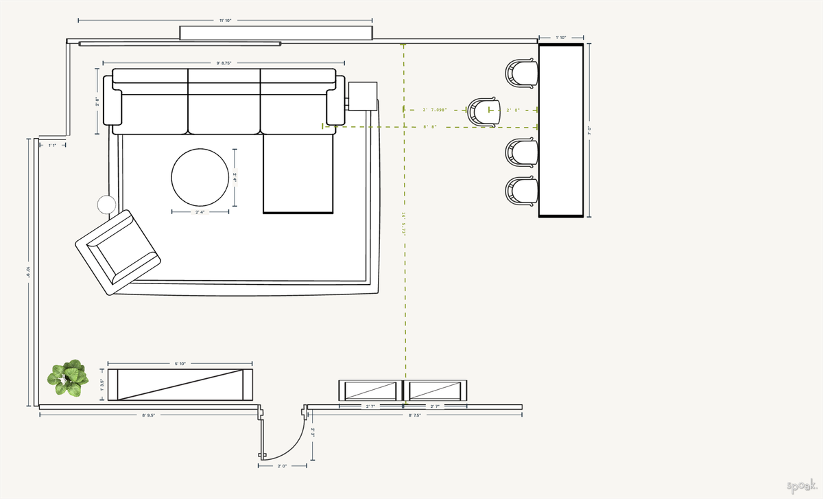 Den layouts and floor plan ideas.