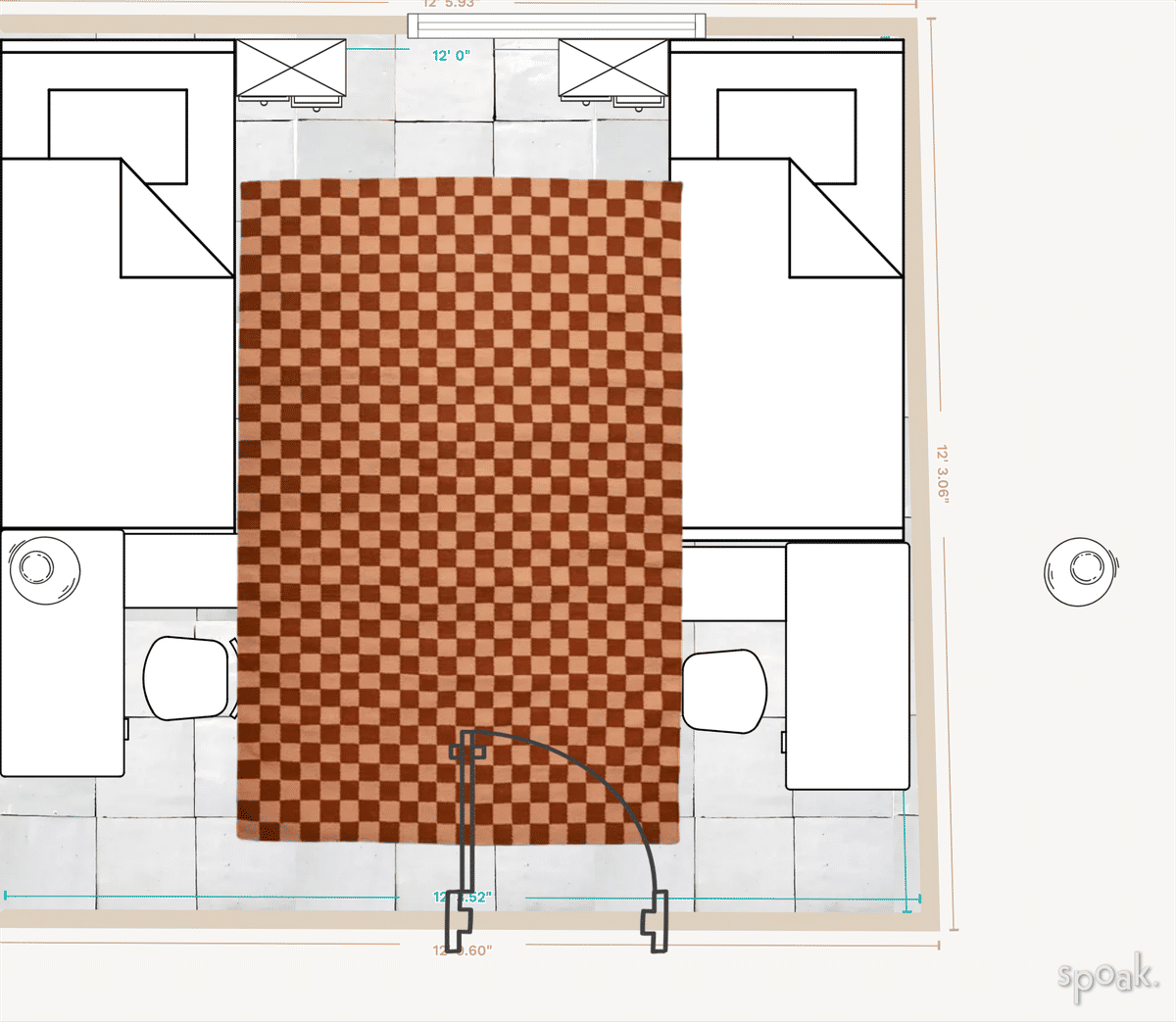 Dorm room layouts and floor plan ideas.