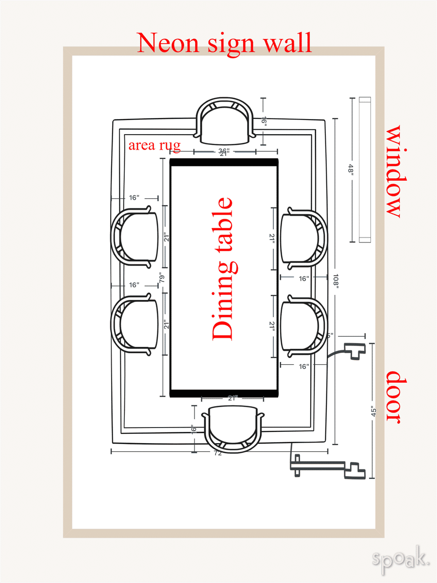 dining table positions