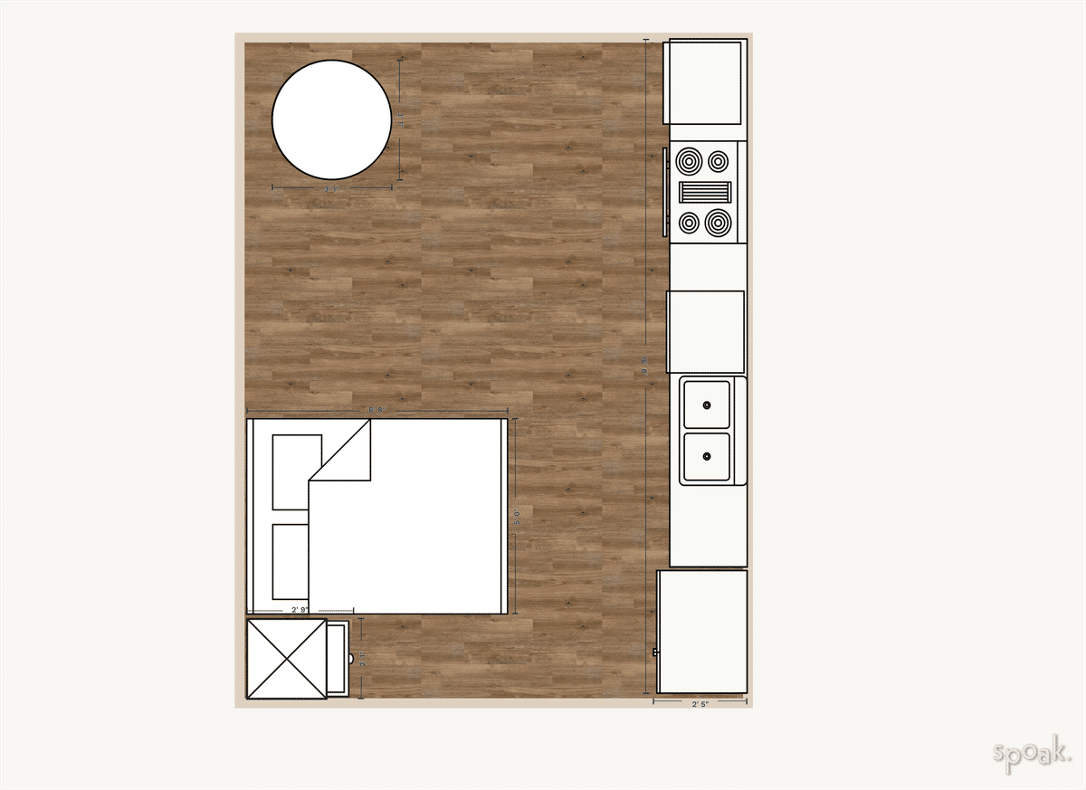 Rectangular apartment layouts and floor plan ideas.