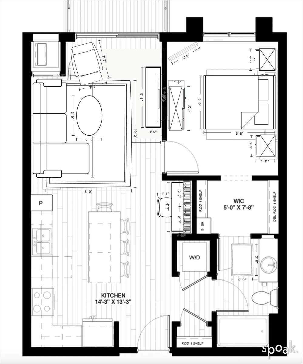 Apartment layouts and floor plan ideas.