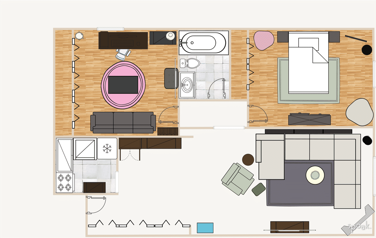 Dining room layouts and floor plan ideas.