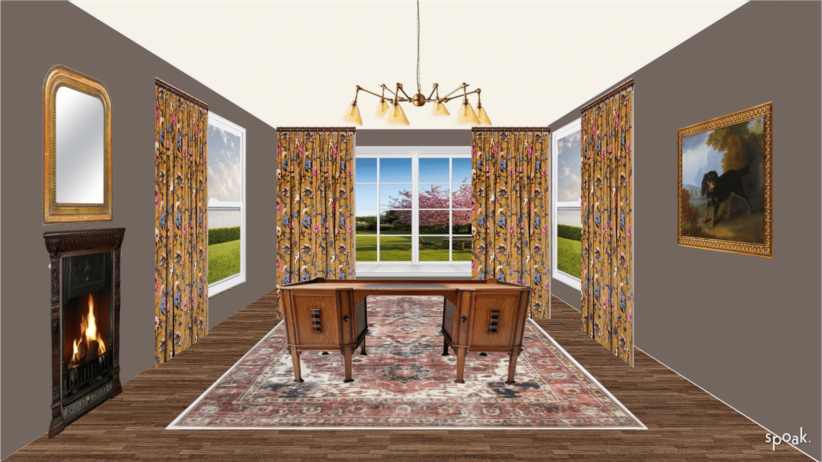 victorian study decor