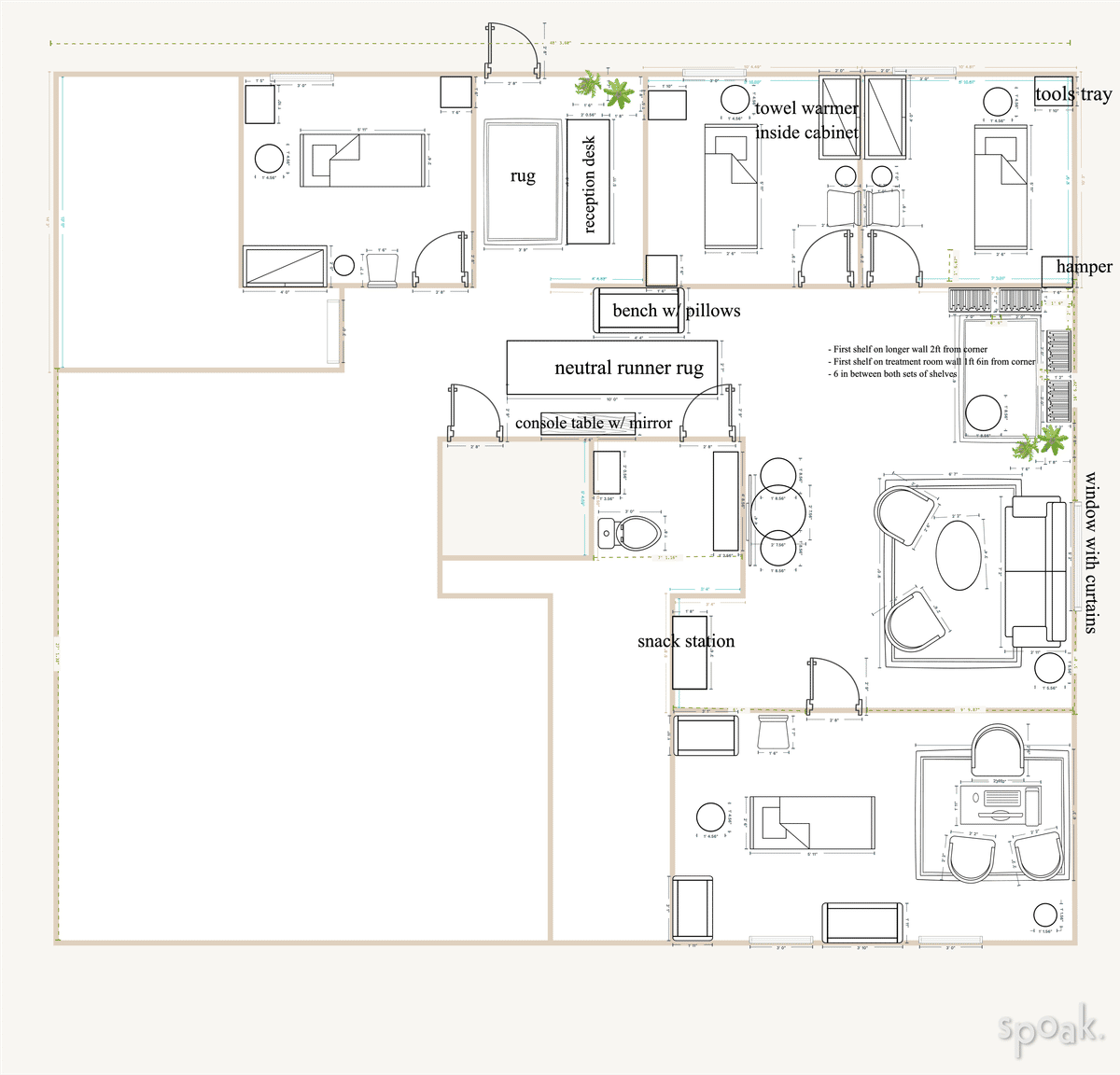 Library layouts and floor plan ideas.