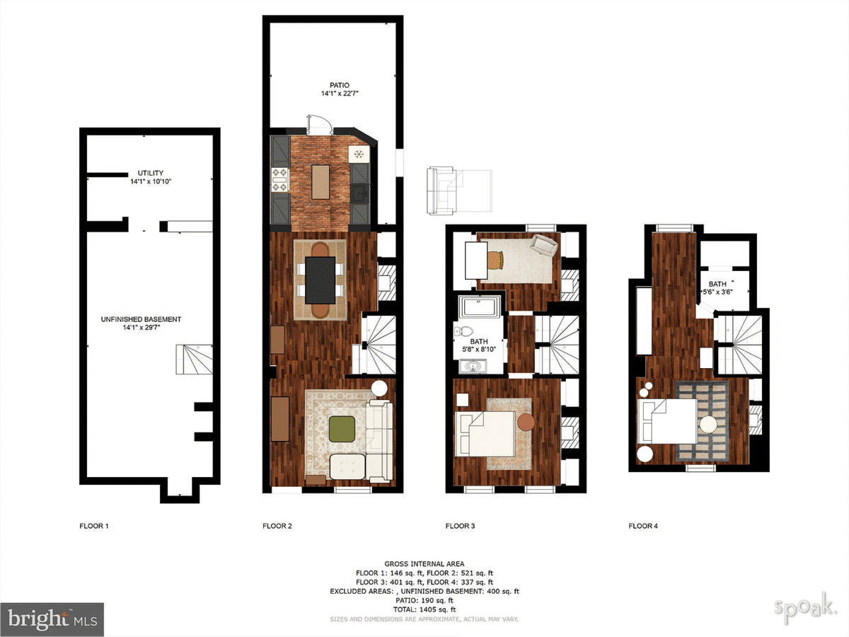 Craft room layouts and floor plan ideas.