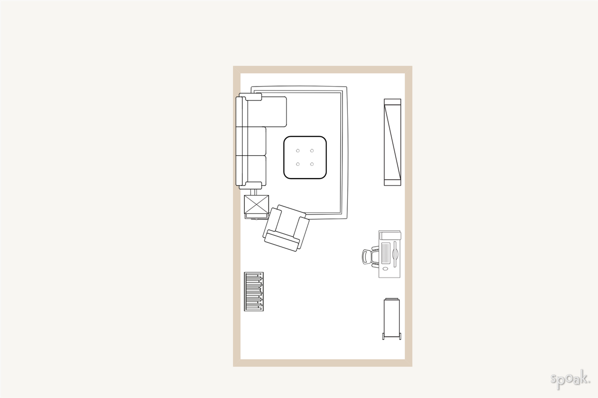 Rectangular apartment layouts and floor plan ideas.
