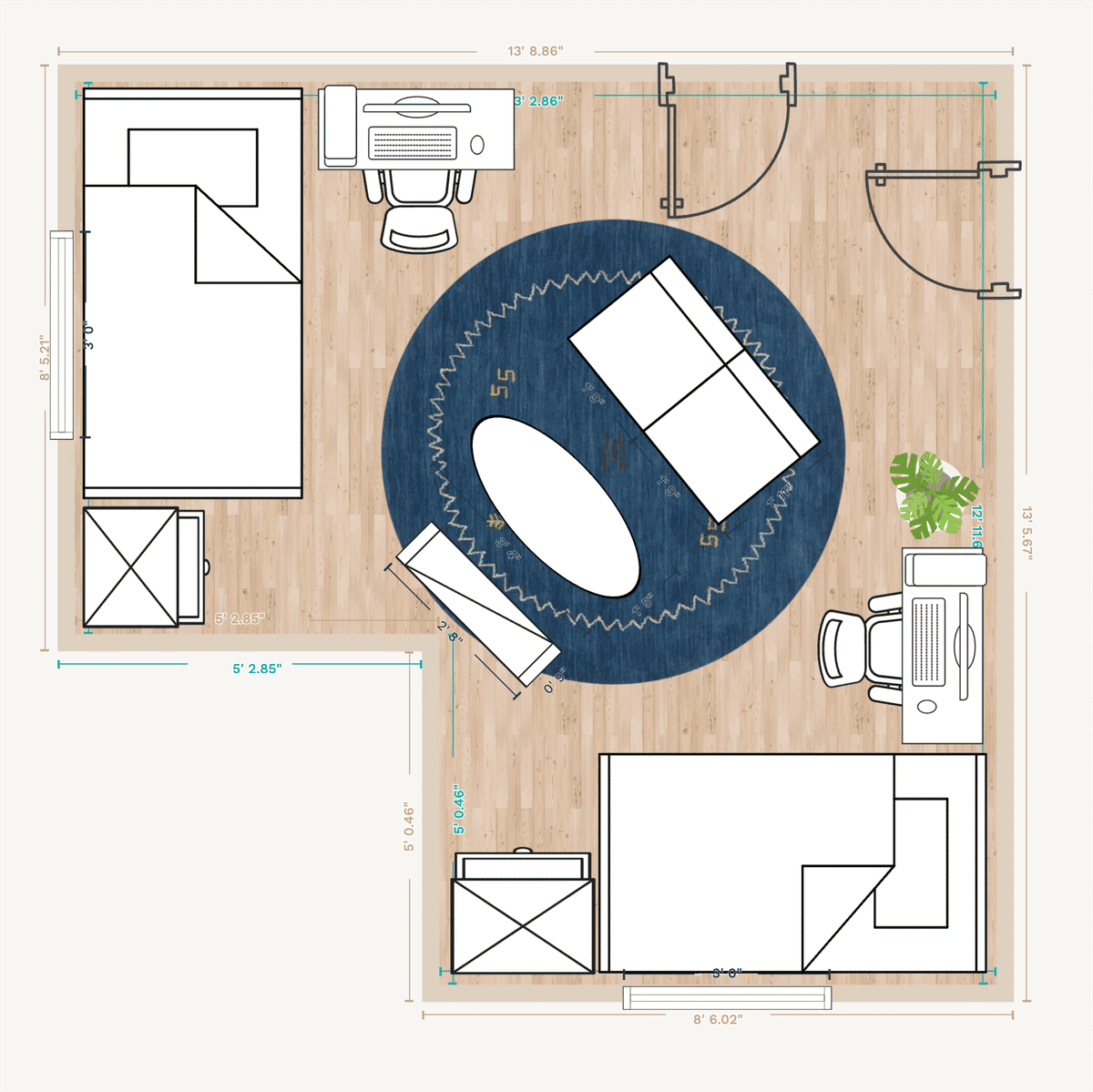 dorm bedroom layout