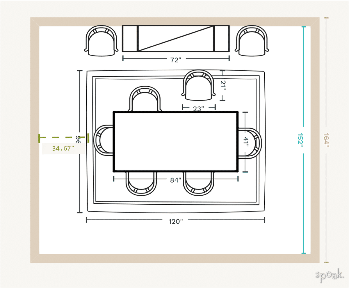 dining room layout design