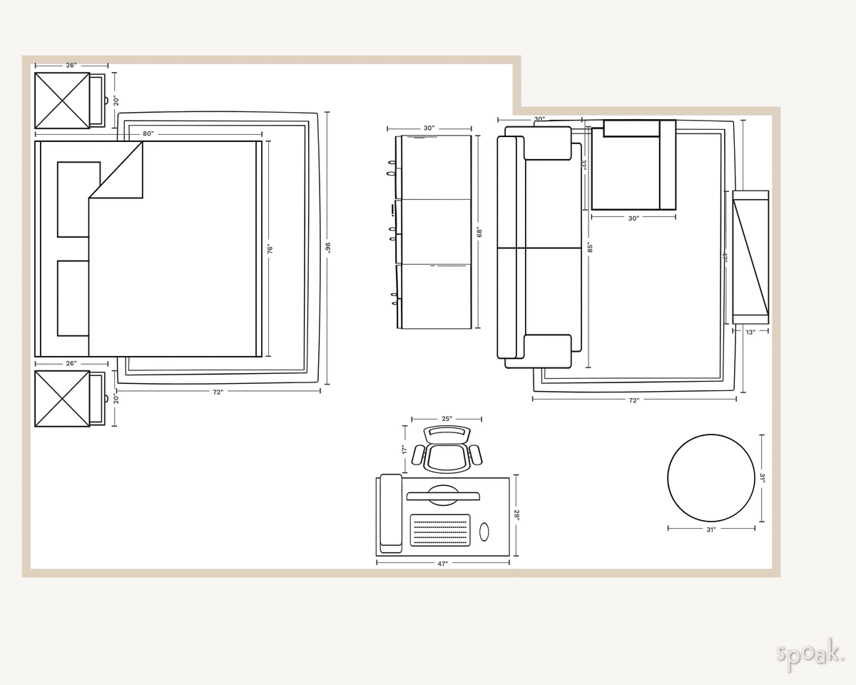 Apartment layouts and floor plan ideas.