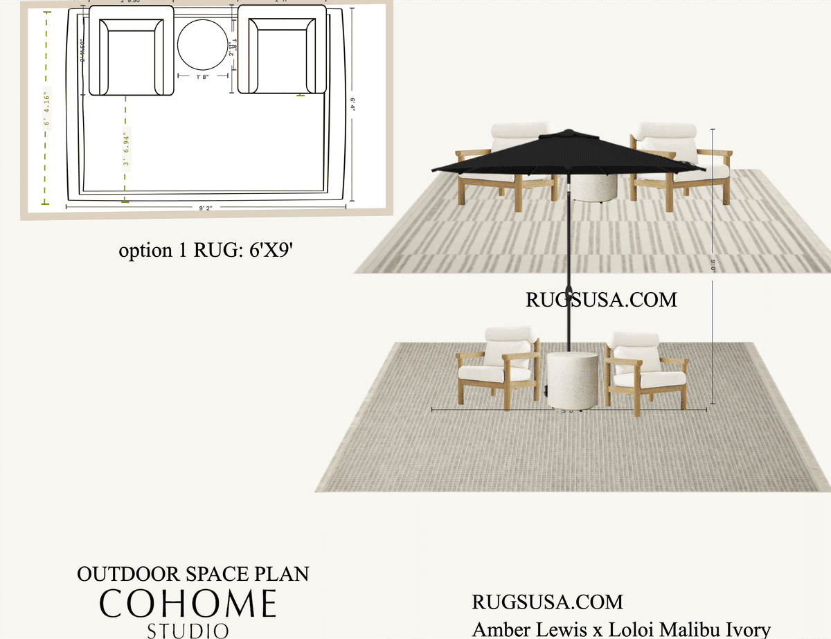Outdoor layouts and floor plan ideas.