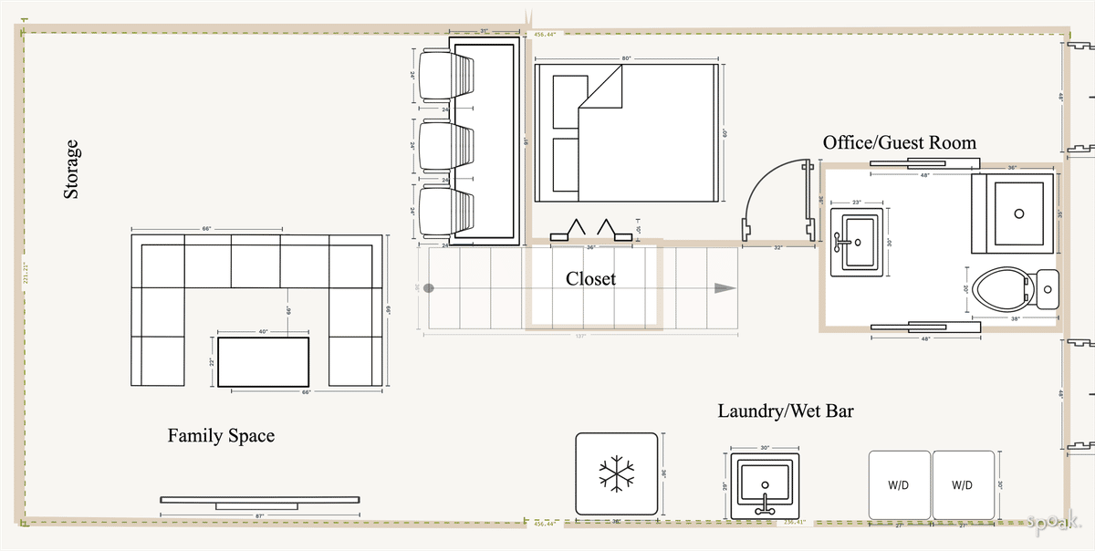 Basement layouts and floor plan ideas.