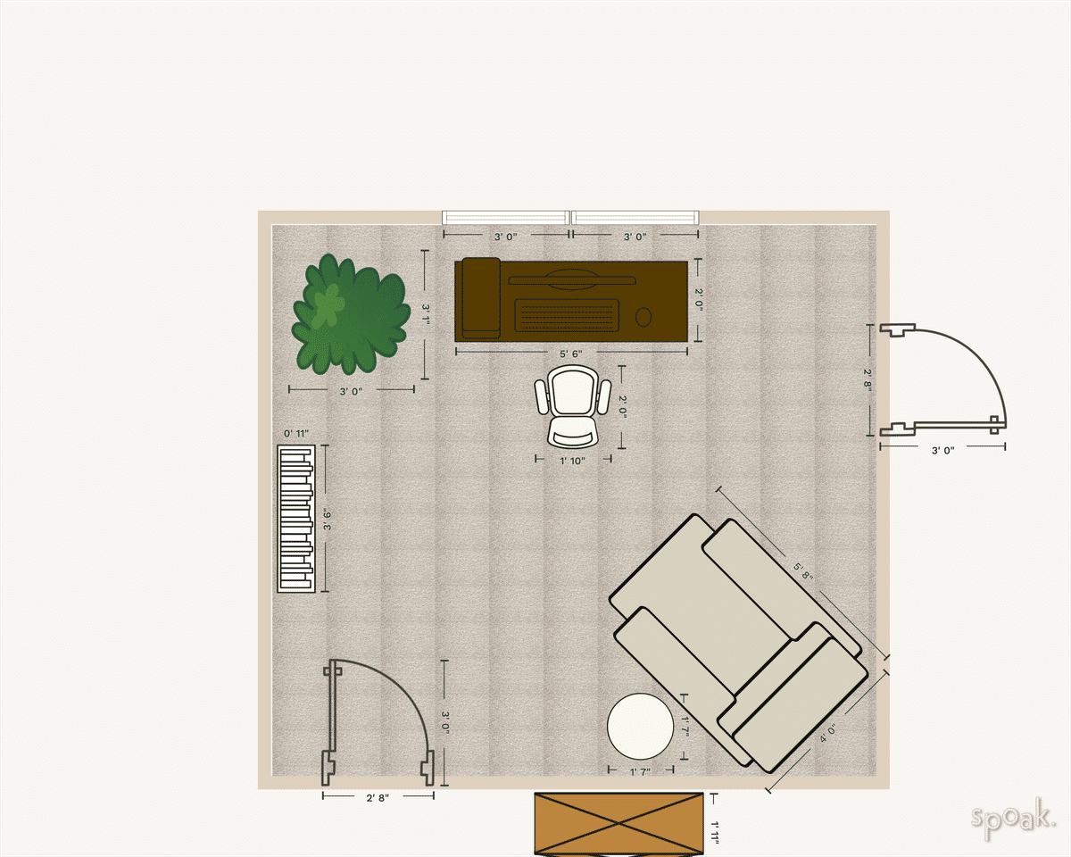 square office layout