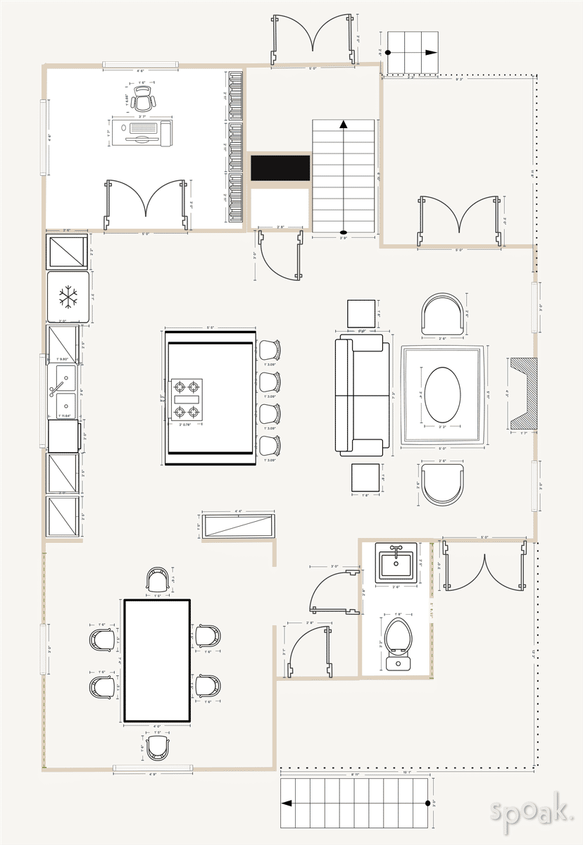 Three story house layouts and floor plan ideas.