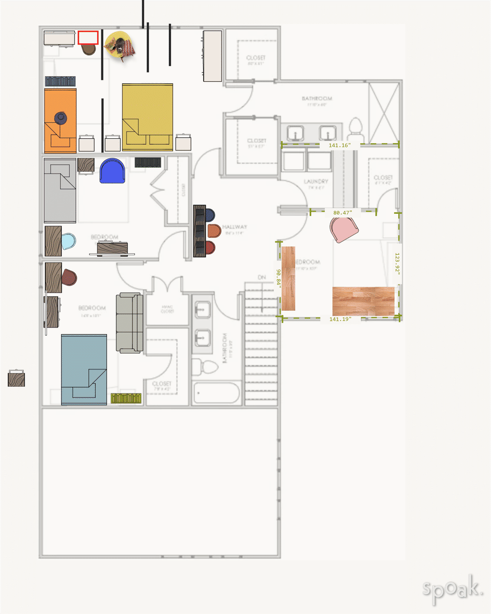 Dorm room layouts and floor plan ideas.