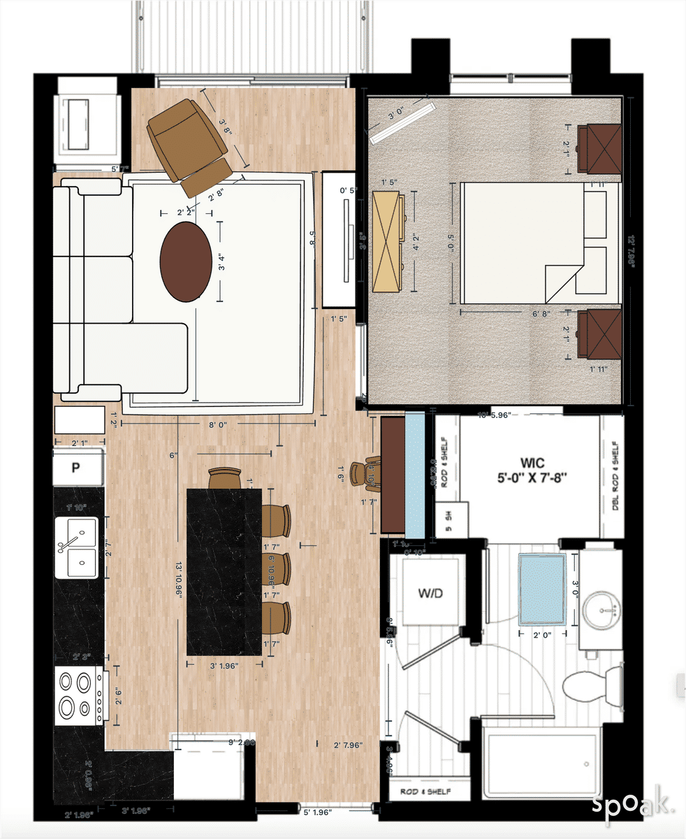 Apartment layouts and floor plan ideas.