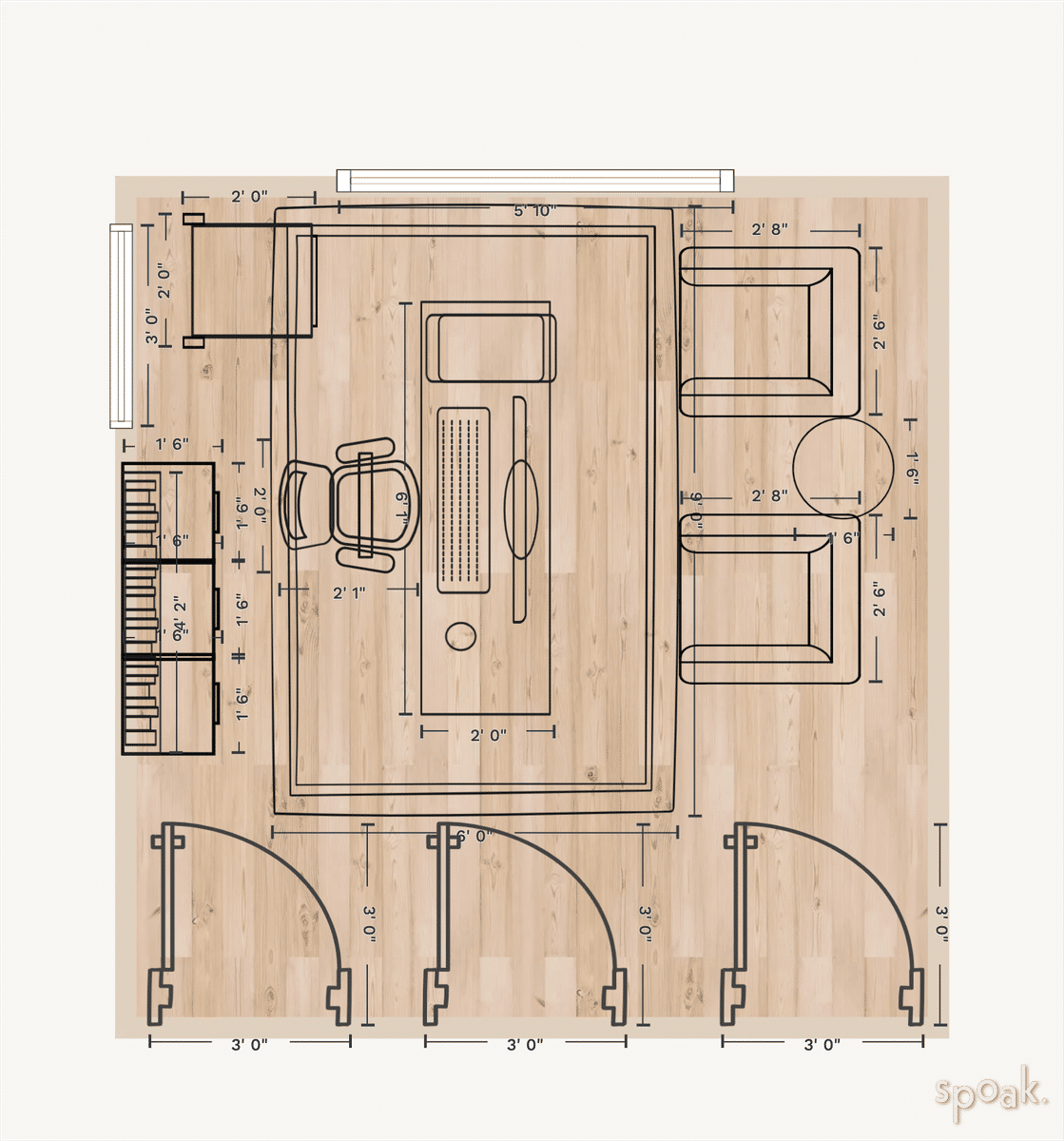 Study layouts and floor plan ideas.