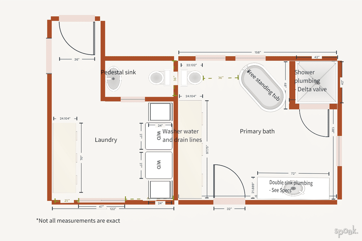 Guest bathroom layouts and floor plan ideas.