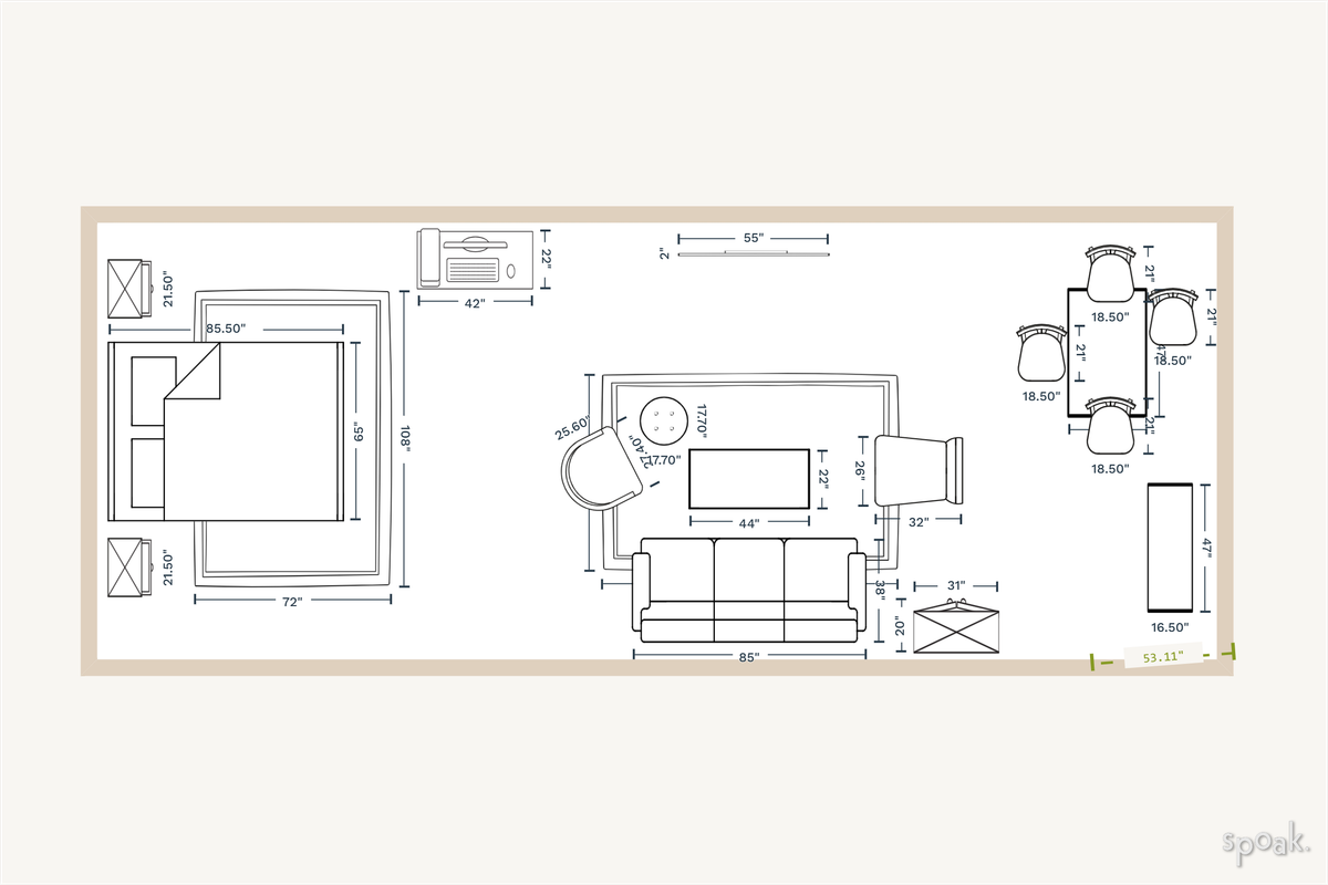 Studio Apartment Design Floor Plan Large Studio Apartment Layouts And